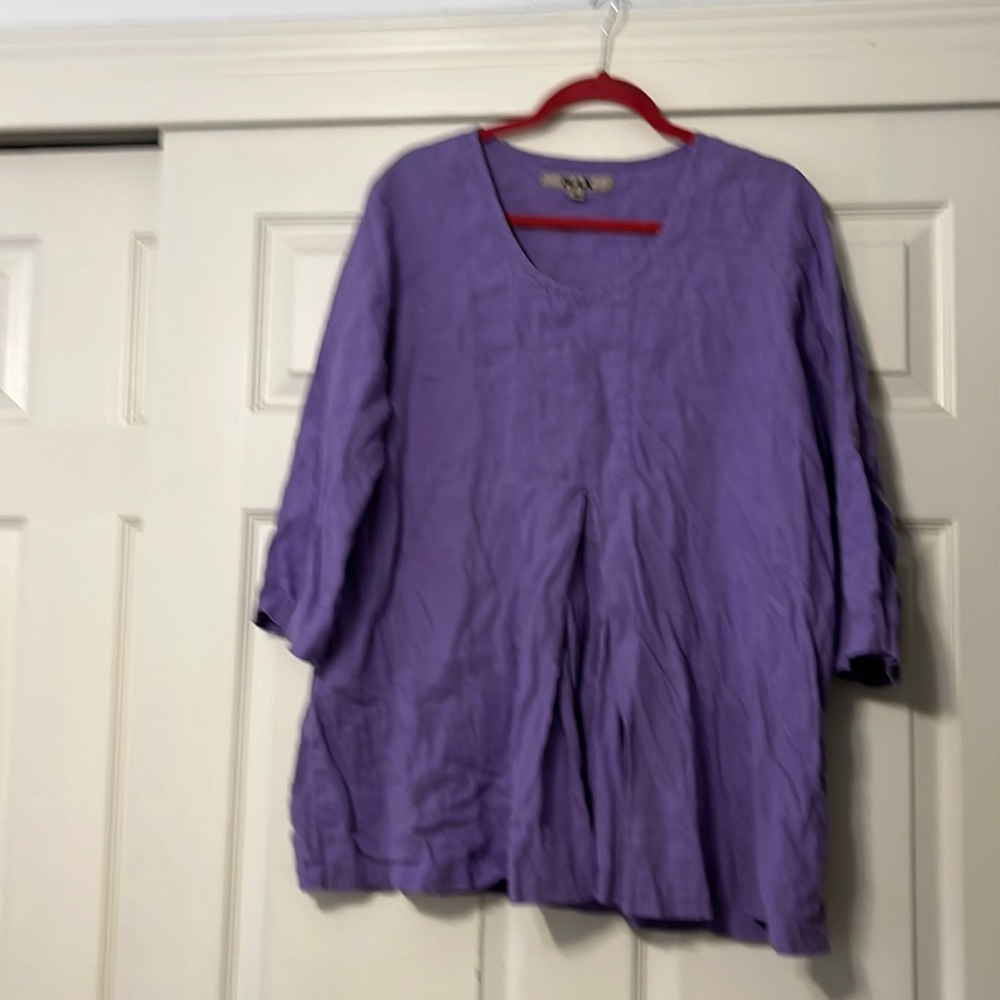 Purple Flax Tunic - Gem